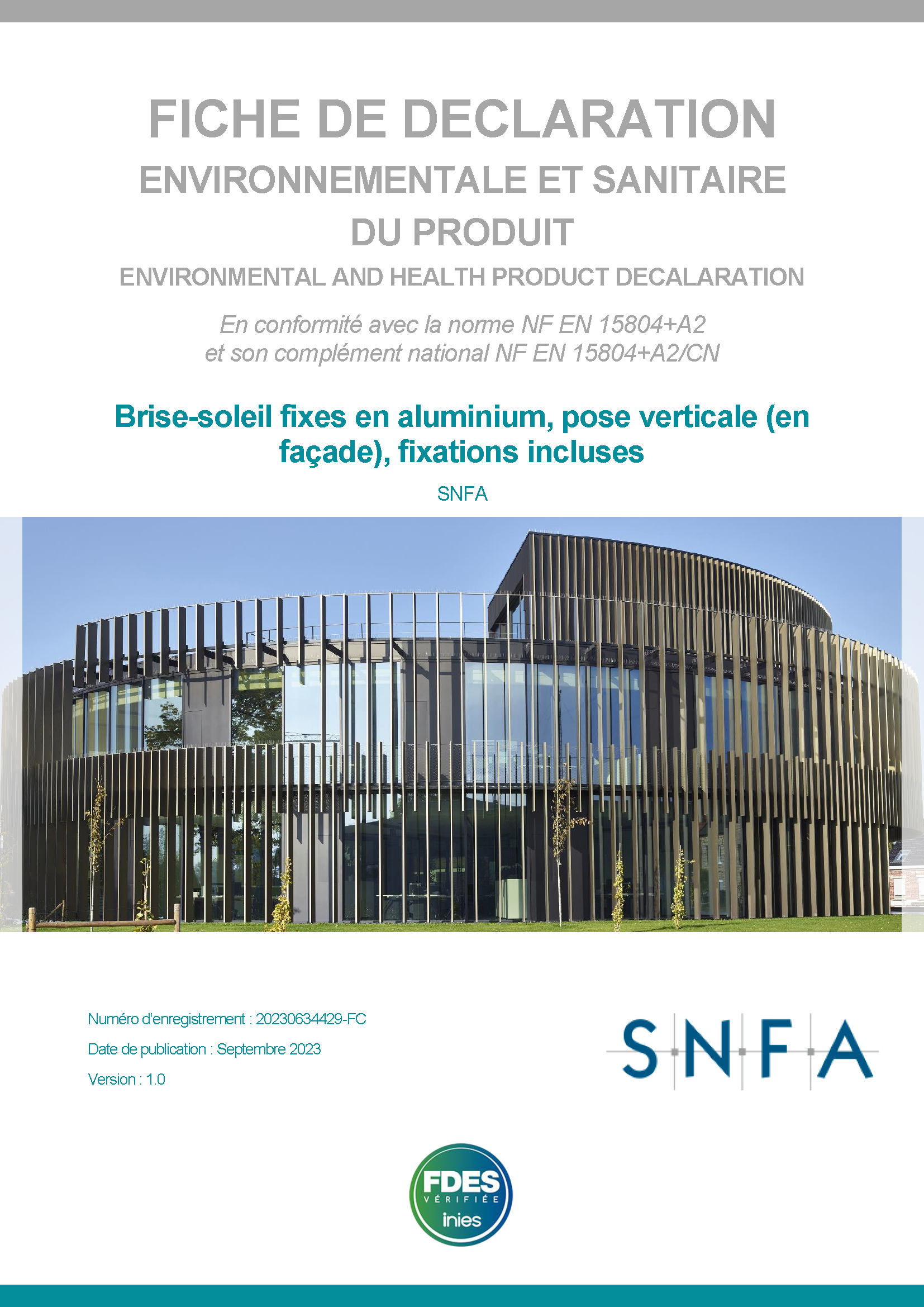 Le SNFA complète la donnée environnementale disponible pour les façades ...